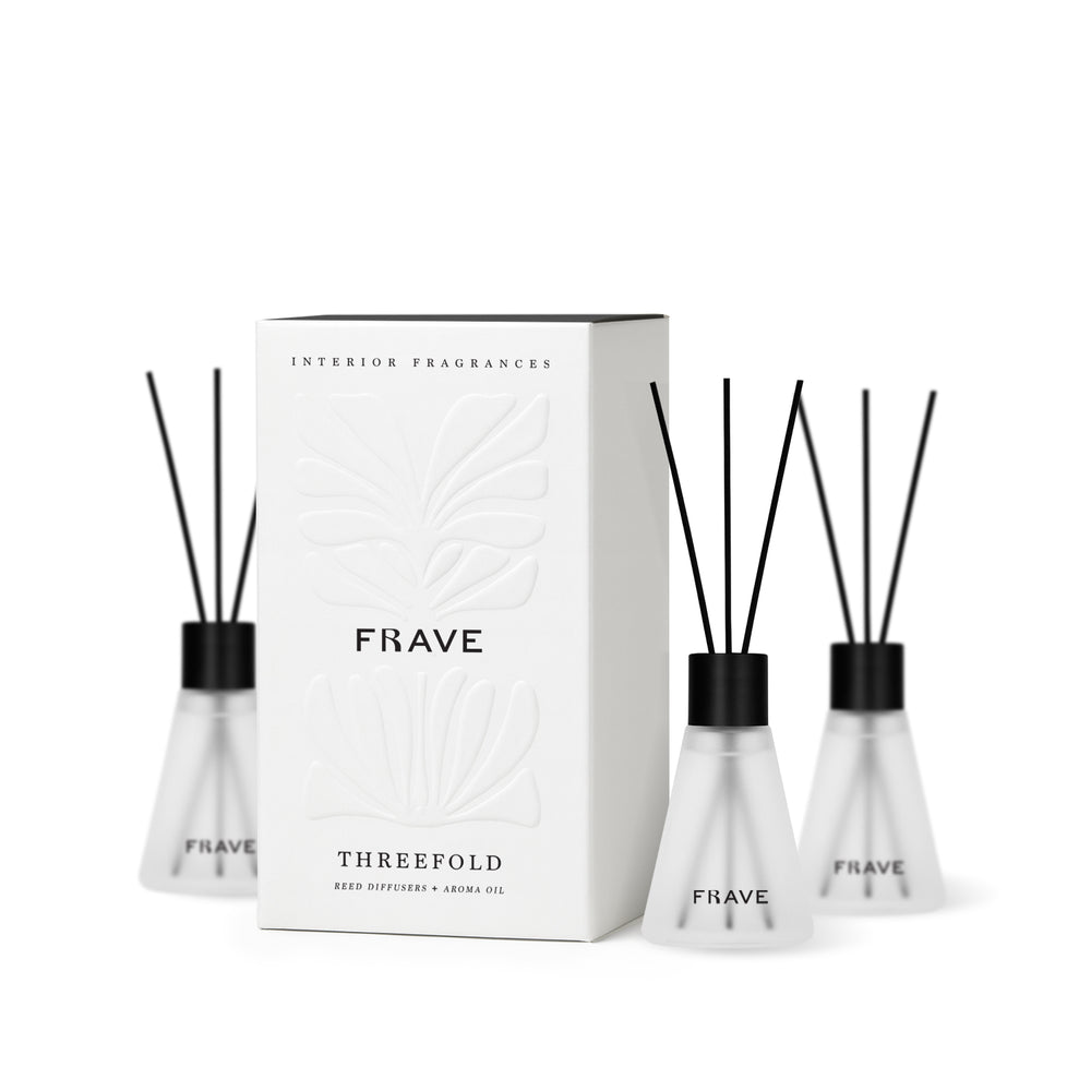 Threefold Reed Diffuser Kit – 3 x 50ml Luxury Mini Diffusers ...