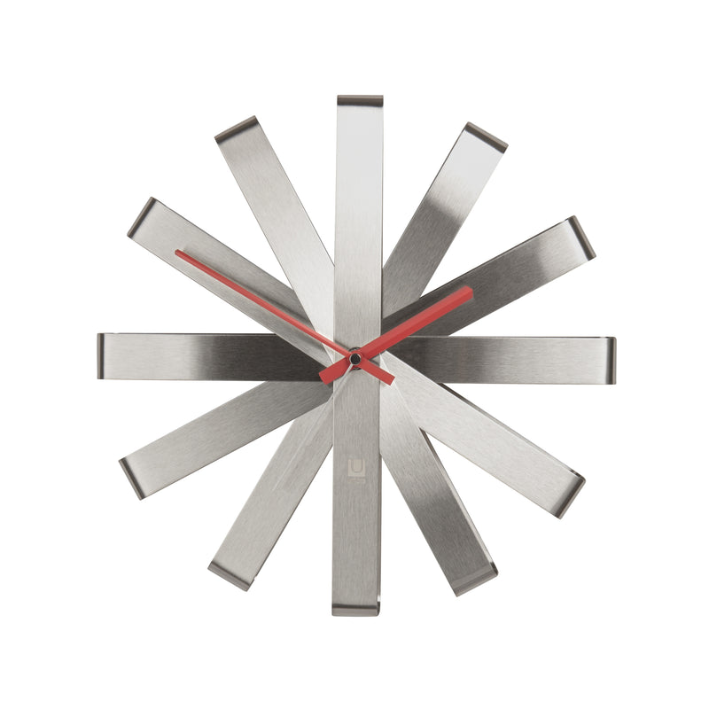 Steel Ribbon Wall Clock – Decorative Gifts